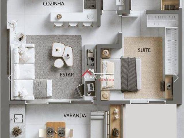 Apartamento com 1 dormitório à venda, 58 m² por R$ 720.000,00 Ponta da Praia Santos/SP