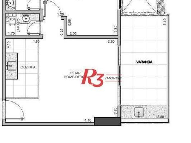 Apartamento à venda, 58 m² por R$ 830.000,00 Ponta da Praia Santos/SP