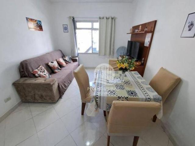 Apartamento com 1 dormitório à venda, 60 m² Astúrias Guarujá/SP