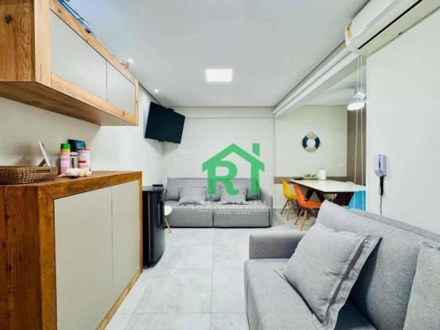 Apartamento com 1 dormitório à venda, 60 m² por R$ 400.000,00 Pitangueiras Guarujá/SP