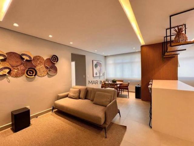 Apartamento com 1 dormitório à venda, 60 m² por R$ 429.000,00 Praia da Enseada Guarujá/SP