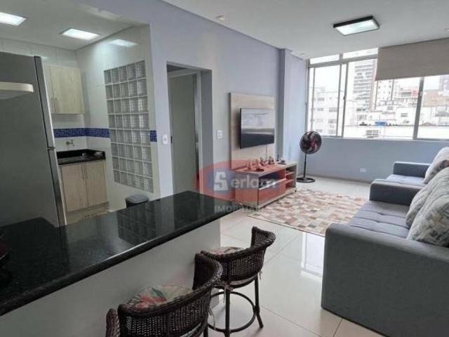 Apartamento com 1 dormitório à venda, 60 m² por R$ 490.000,00 Gonzaga Santos/SP