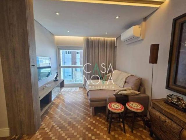 Apartamento com 1 dormitório à venda, 60 m² por R$ 599.000,00 Embaré Santos/SP
