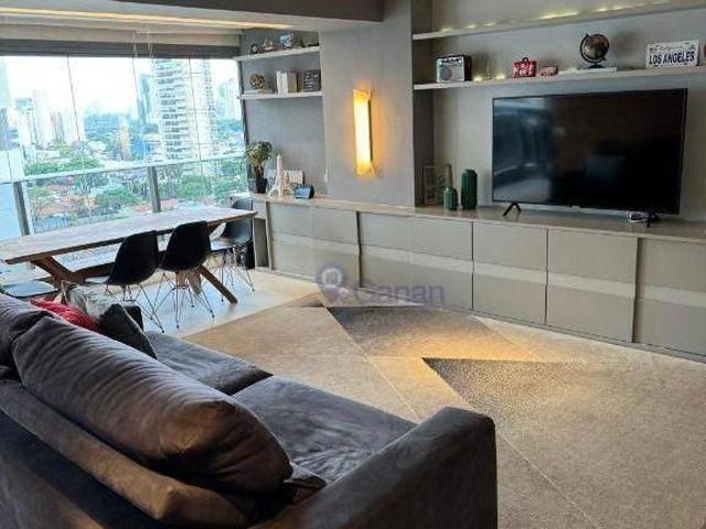 Apartamento com 1 dormitório à venda, 62 m² por R$ 1.220.000,00 Brooklin São Paulo/SP