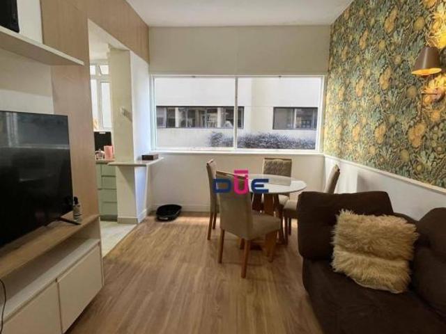 Apartamento com 1 dormitório à venda, 63 m² por R$ 450.000 Boqueirão Santos/SP
