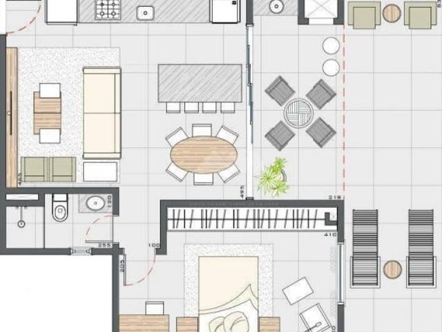Apartamento com 1 dormitório à venda, 64 m² por R$ 616.215,60 Centro Foz do Iguaçu/PR