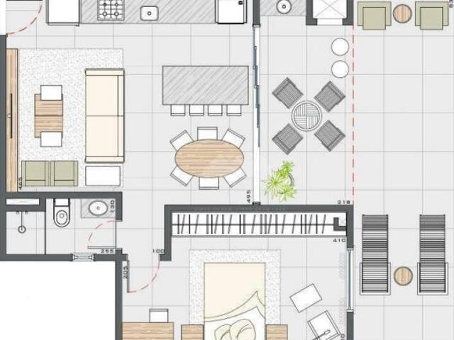 Apartamento com 1 dormitório à venda, 64 m² por R$ 616.215,60 Centro Foz do Iguaçu/PR
