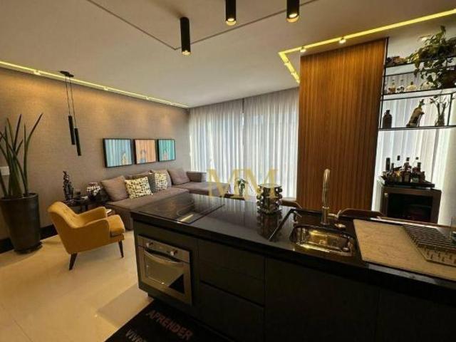 Apartamento com 1 dormitório à venda, 66 m² por R$ 1.250.000,00 Aparecida Santos/SP