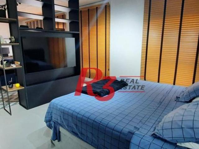 Apartamento com 1 dormitório à venda, 70 m² por R$ 883.000,00 Embaré Santos/SP