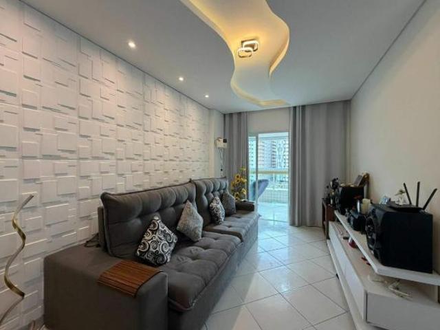 Apartamento à venda na Praia Grande Bairro Aviação — 1 suíte, 2 salas e 1 vaga