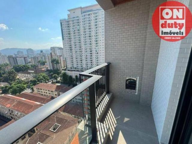 Apartamento com 1 dormitório à venda, 84 m² por R$ 1.150.000,00 Boqueirão Santos/SP