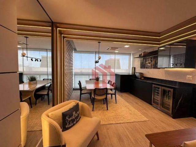 Apartamento com 1 dormitório à venda, 93 m² por R$ 2.650.000,00 Aparecida Santos/SP