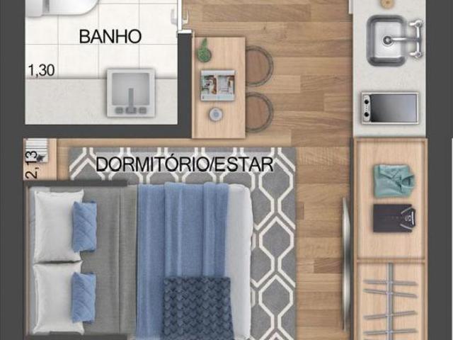 Apartamento com 1 dormitório a venda em Moema