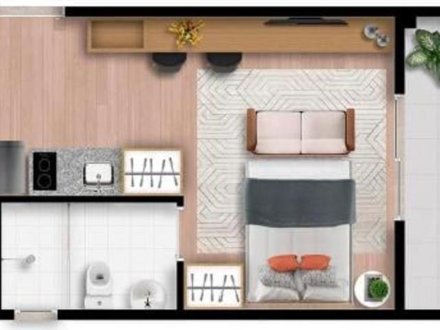 Apartamento com 1 dormitório a venda no Alto da Boa Vista