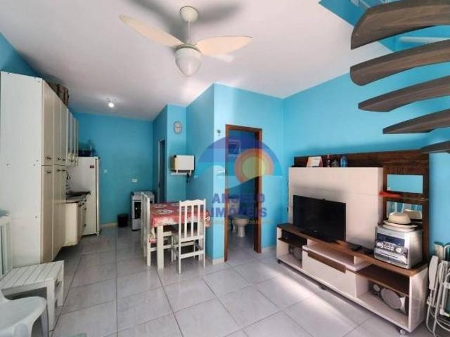 Apartamento com 1 dormitório à venda por R$ 190.000,00 Balneário Arpoador Peruíbe/SP