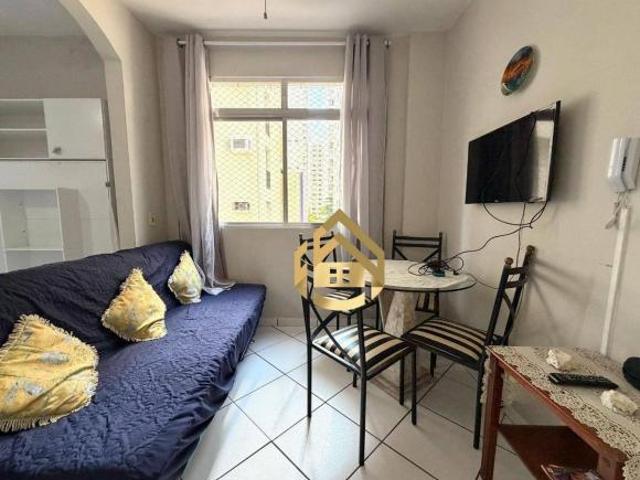 Apartamento com 1 dormitório à venda por R$ 310.000 Praia das Pitangueiras Guarujá/SP