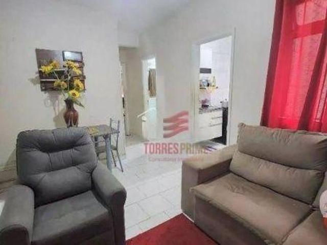 Apartamento com 1 dormitório amplo dividido em 2 dormirtórios à venda, 62 m² por R$ 300.000 José M