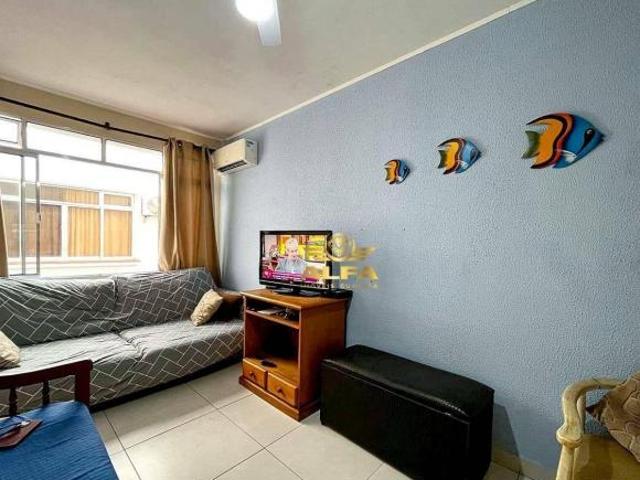 Apartamento com 1 dormitório e vaga de garagem nas Astúrias – Alfa Imóveis Guarujá