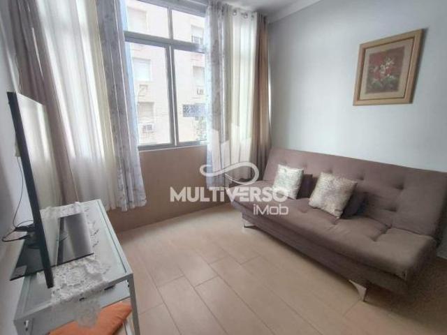 Apartamento com 1 dormitório em edificio Fuente mar no bairro da Pompeia em Santos/SP