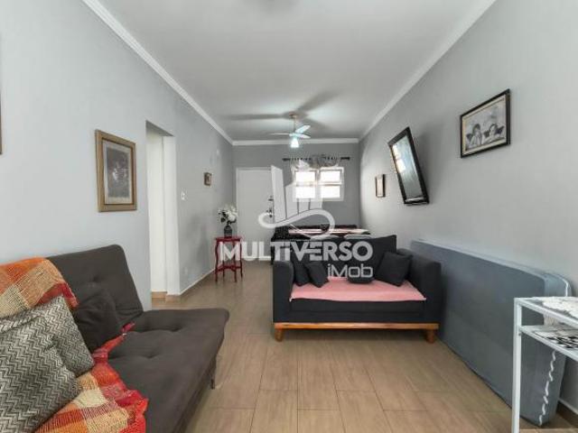 Apartamento com 1 dormitório em edificio Fuente mar no bairro da Pompeia em Santos/SP