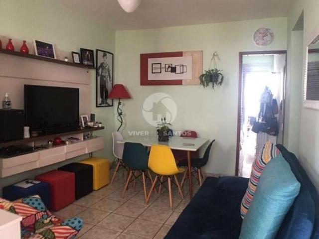 Apartamento com 1 dormitório Gonzaga Santos/SP