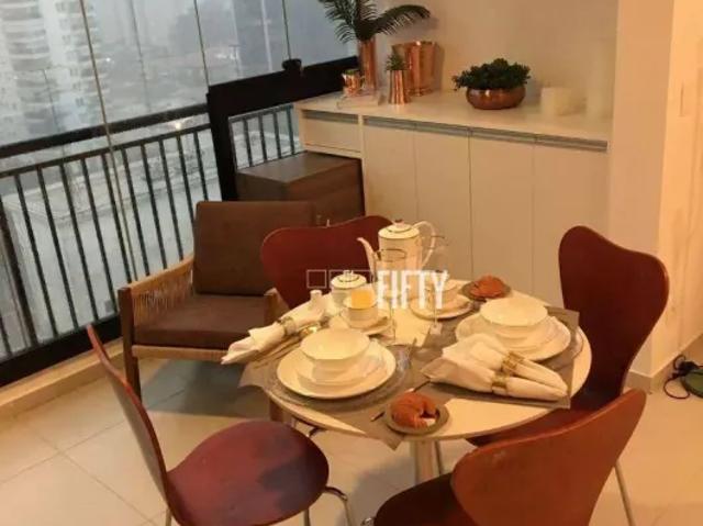 Apartamento com 1 dormitório para alugar, 37 m² Campo Belo São Paulo/SP