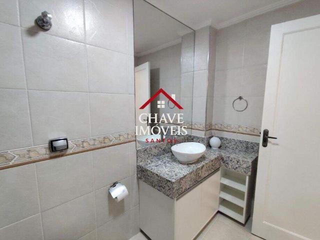Apartamento com 1 dormitório para alugar, 55 m² por R$ 3.500,02/mês Gonzaga Santos/SP