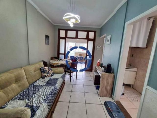 Apartamento com 1 dormitório 2 salas com sacada de frente à venda no José Menino Santos S.P