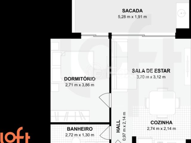 Apartamento com 1 dormitórios em São Paulo