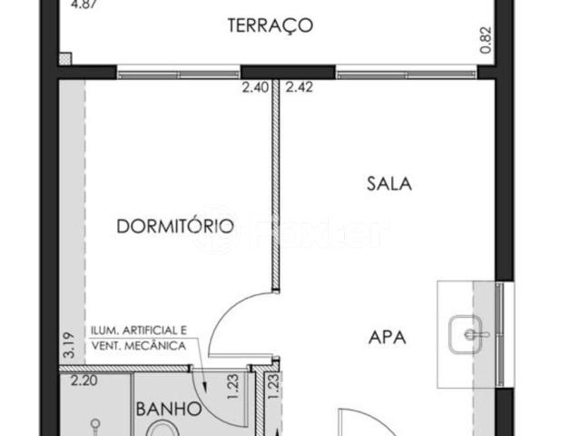 Apartamento com 1 dormitórios em São Paulo