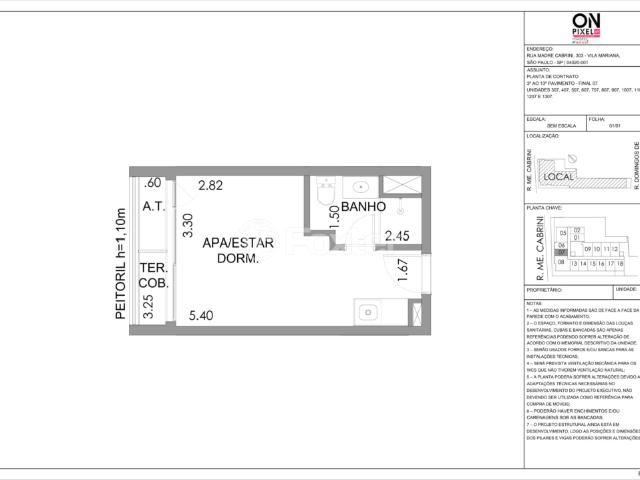 Apartamento com 1 dormitórios em São Paulo