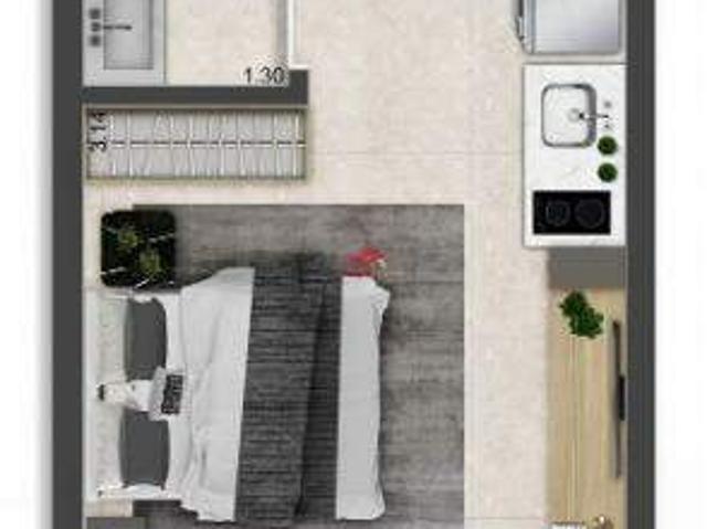 Apartamento com 1 Qaurto para Locação, Vila Clementino, São Paulo, 30m²