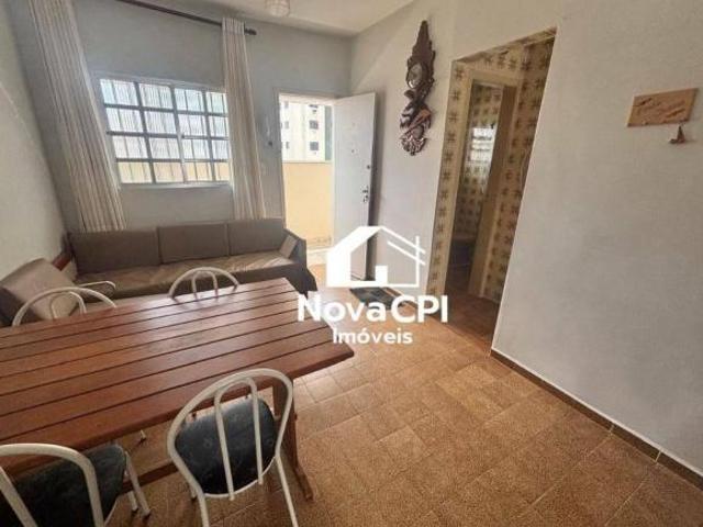 Apartamento com 1 quarto 200 metros da Praia no Boqueirão em Praia Grande SP