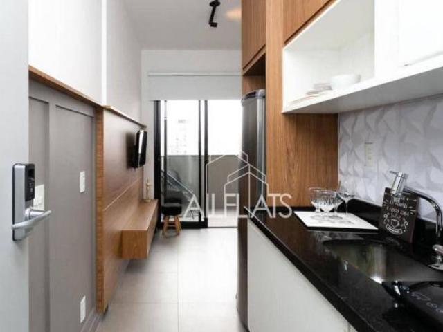 Apartamento com 1 quarto, 35 m² venda e locação com varanda Pinheiros São Paulo/SP