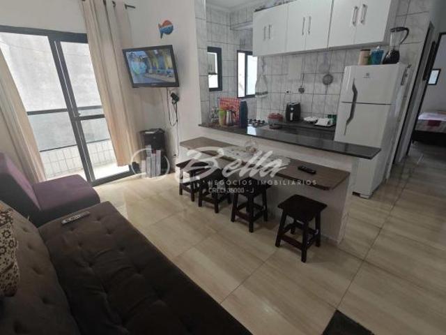 Apartamento com 1 quarto, Centro, Mongaguá R$ 202 mil