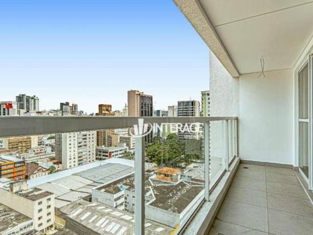 Apartamento com 1 quarto à venda, 34 m² por R$ 415.000 Centro Curitiba/PR