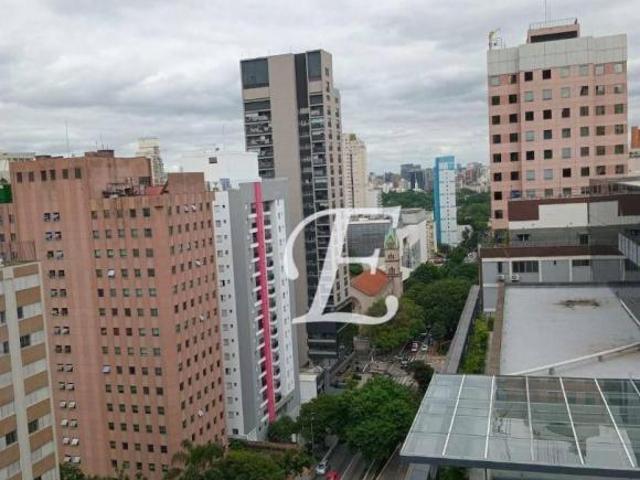 Apartamento com 1 quarto à venda, 34 m², sacada, 1 vaga jardim paulista, próximo ao shopping Pampl