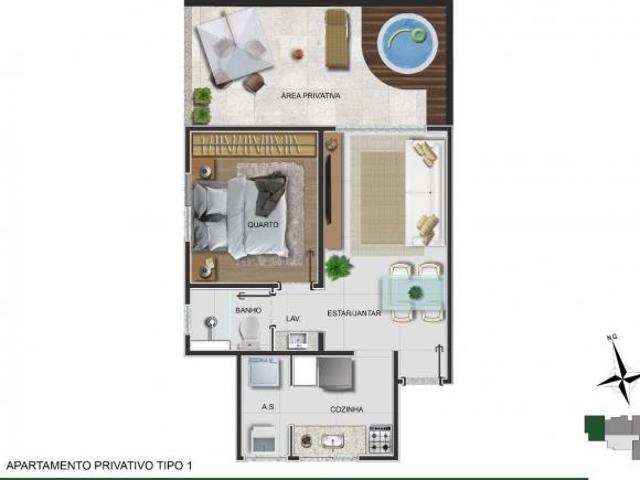 Apartamento com 1 quarto à venda em Belo Horizonte, no bairro Floresta