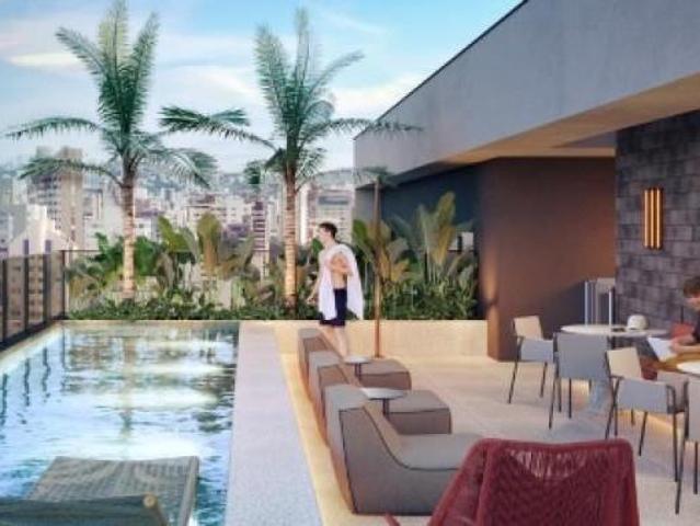 Apartamento com 1 quarto à venda em Belo Horizonte, no bairro Lourdes
