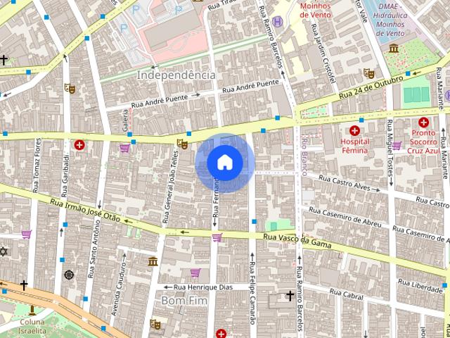 Apartamento com 1 quarto e 59m² para alugar em Independência, Porto Alegre