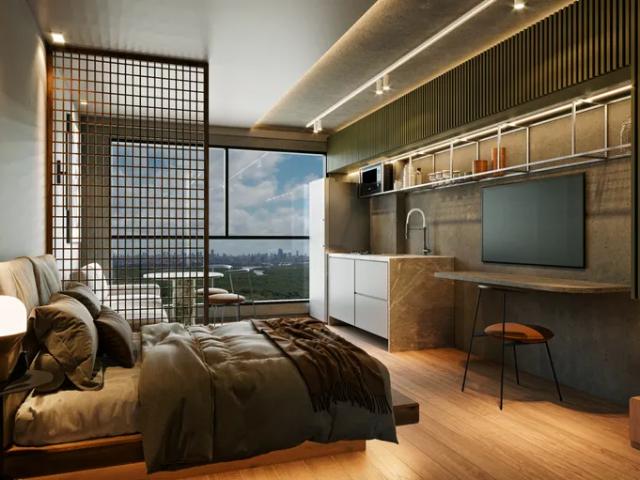 Apartamento com 1 Quarto e 1 banheiro à Venda, 28 m² por R$ 294.675
