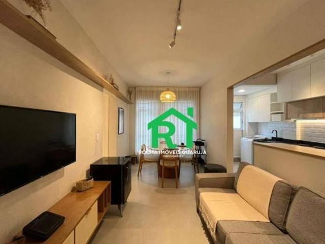 Apartamento com 1 quarto e 1 vaga à venda em Pitangueiras, Guarujá