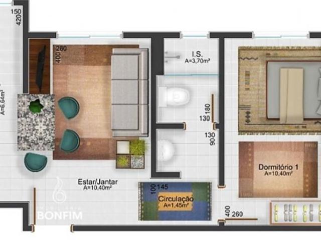 APARTAMENTO COM 1 QUARTO E 1 VAGA DE GARAGEM PRÓXIMO AO PARQUE TINGUI