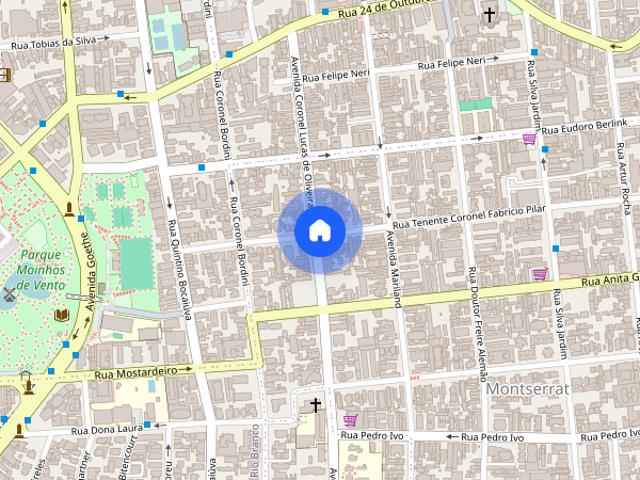 Apartamento com 1 quarto e 25m² para alugar em Mont'Serrat, Porto Alegre