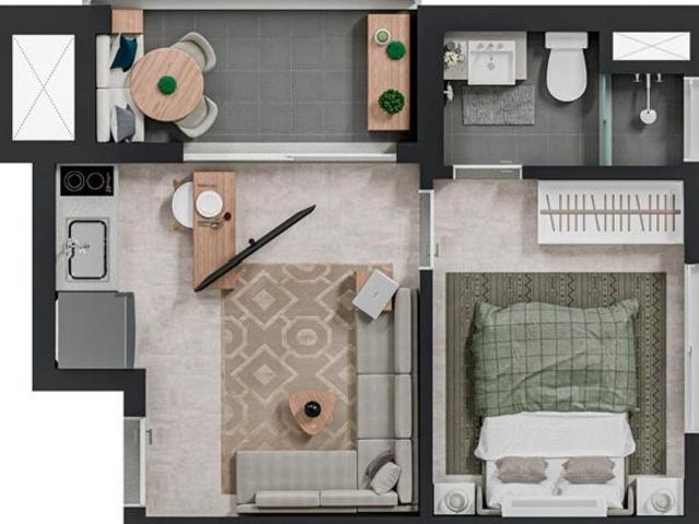 Apartamento com 1 quarto e 29 m² à venda em Pinheiros