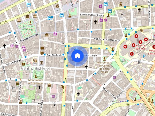 Apartamento com 1 quarto e 30m² para alugar em Centro Histórico, Porto Alegre