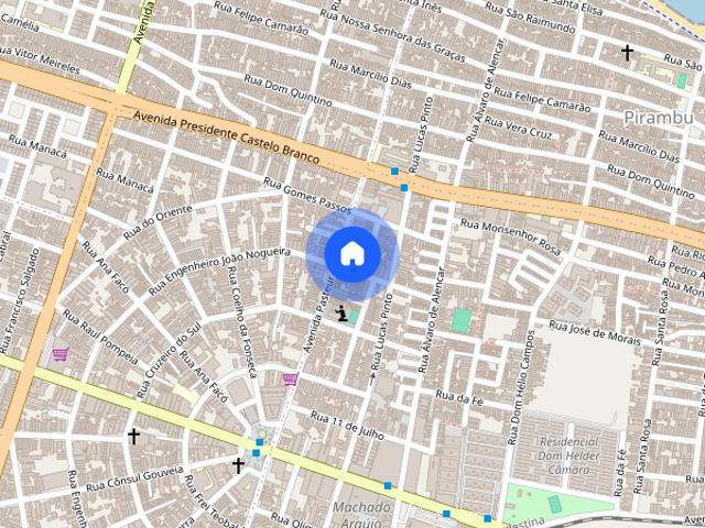 Apartamento com 1 quarto para alugar, 35 m² por R$ 801/mês Álvaro Weyne Fortaleza/CE