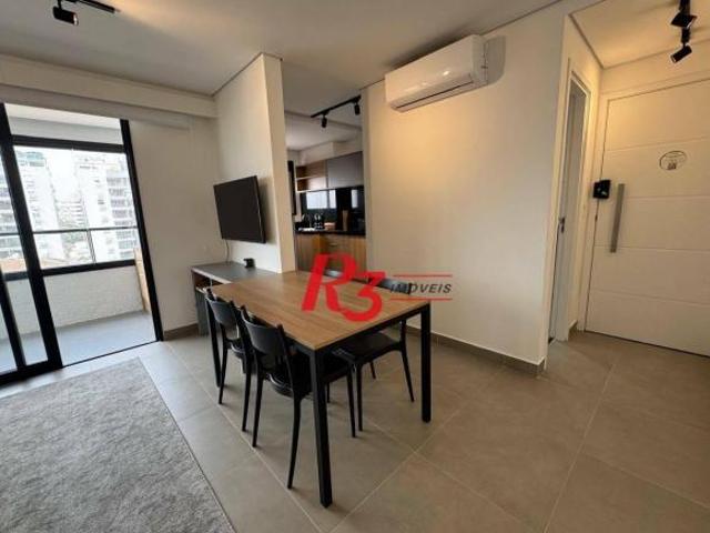 Apartamento com 1 suíte + lavabo à venda, 59 m² por R$ 830.000,00 Ponta da Praia Santos/SP