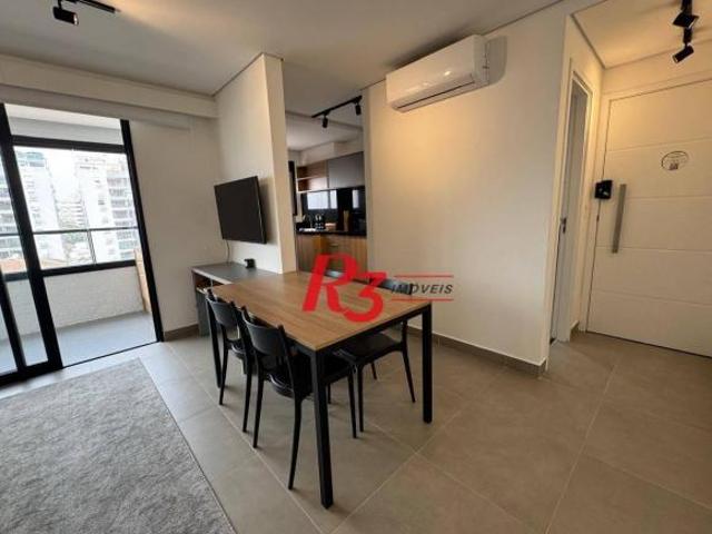 Apartamento com 1 suíte + lavabo à venda, 59 m² por R$ 890.000,00 Ponta da Praia Santos/SP