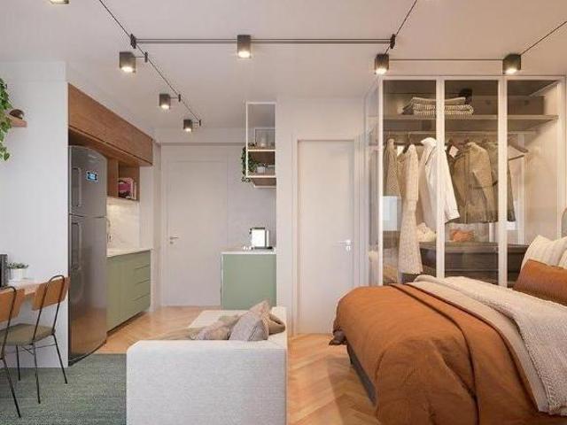 Apartamento com 24 m² 1 Dormitório Com Varanda 200m Do Metrô Faria Lima